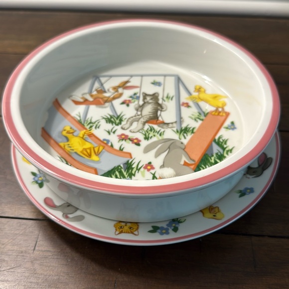 Tiffany & Co. | Kitchen | Tiffany Co Playground Kids Plates Set | Poshmark